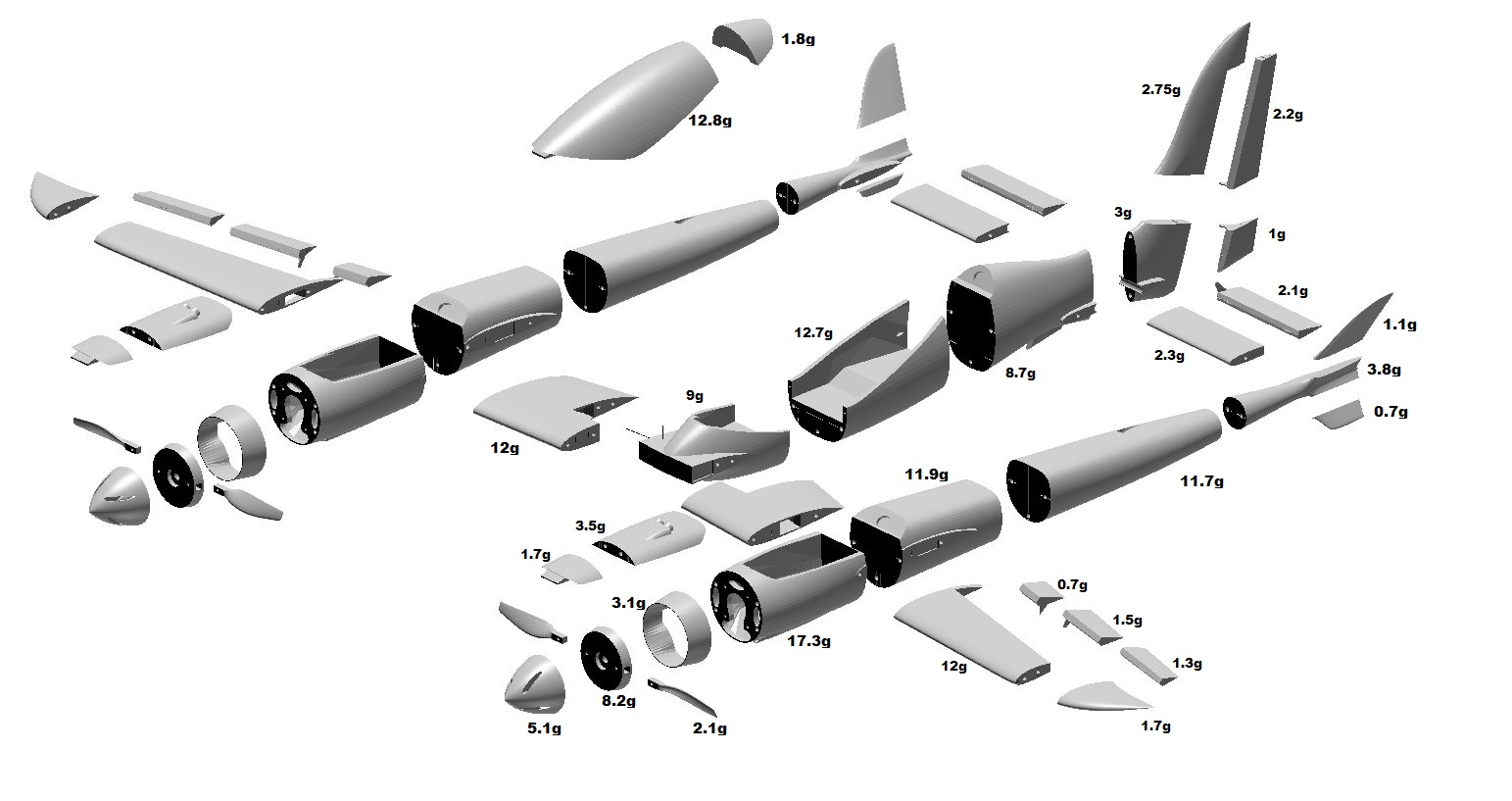 🛩️ Pond Racer 700mm・ 3D File for ・Cults