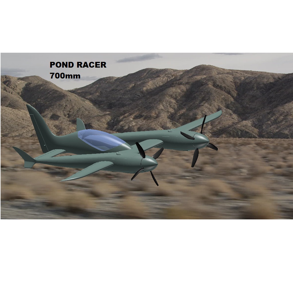 🛩️ Pond Racer 700mm・ 3D File for ・Cults