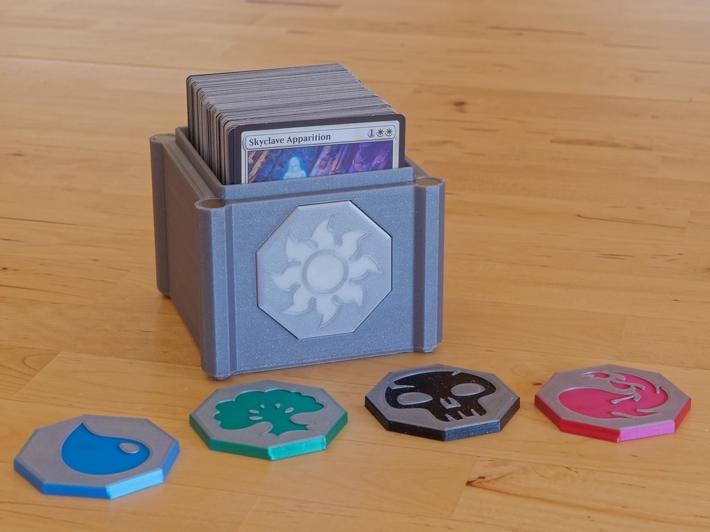 Free STL file Basic deck box with customisable swappable badges 📦 ・3D ...