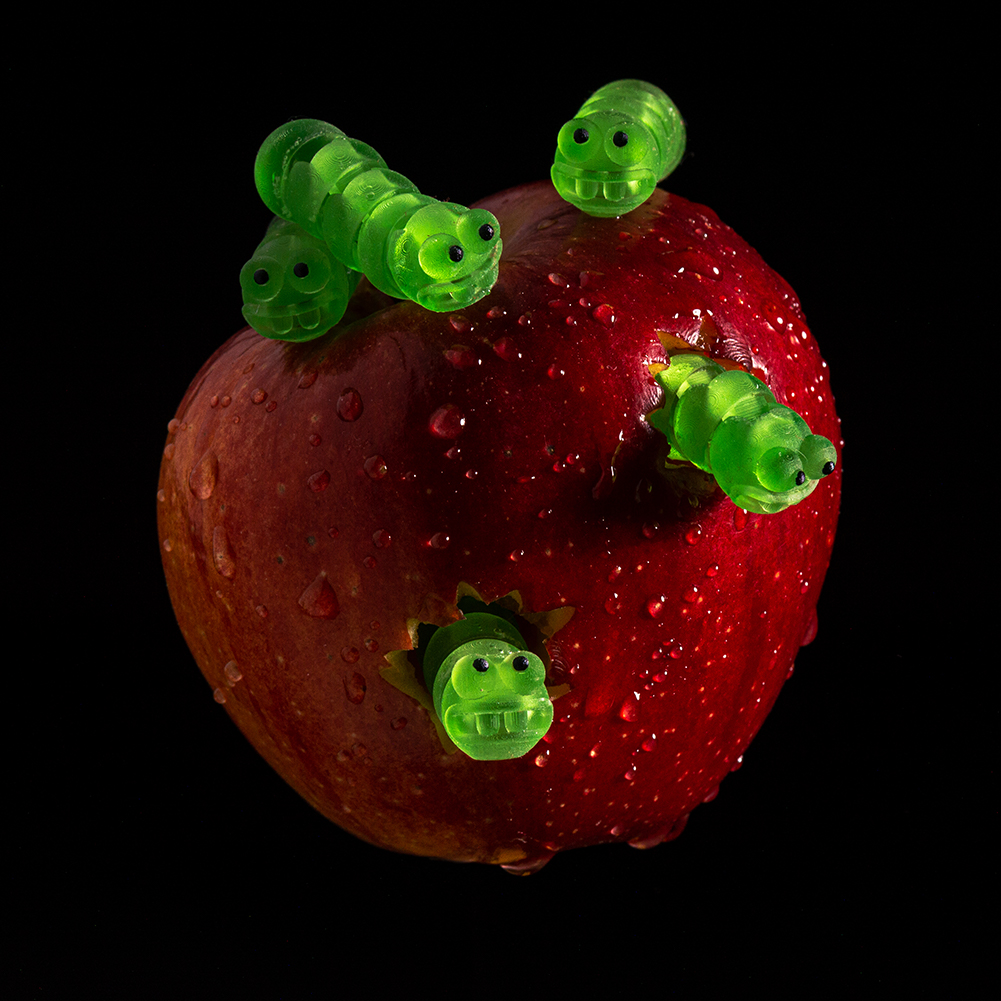 OBJ file Worm resin version 🪱 ・3D printing template to download・Cults