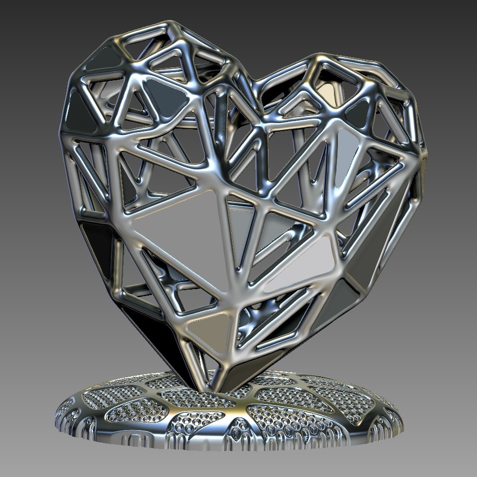 OBJ file Heart pen holder 💜 ・3D printable model to download・Cults