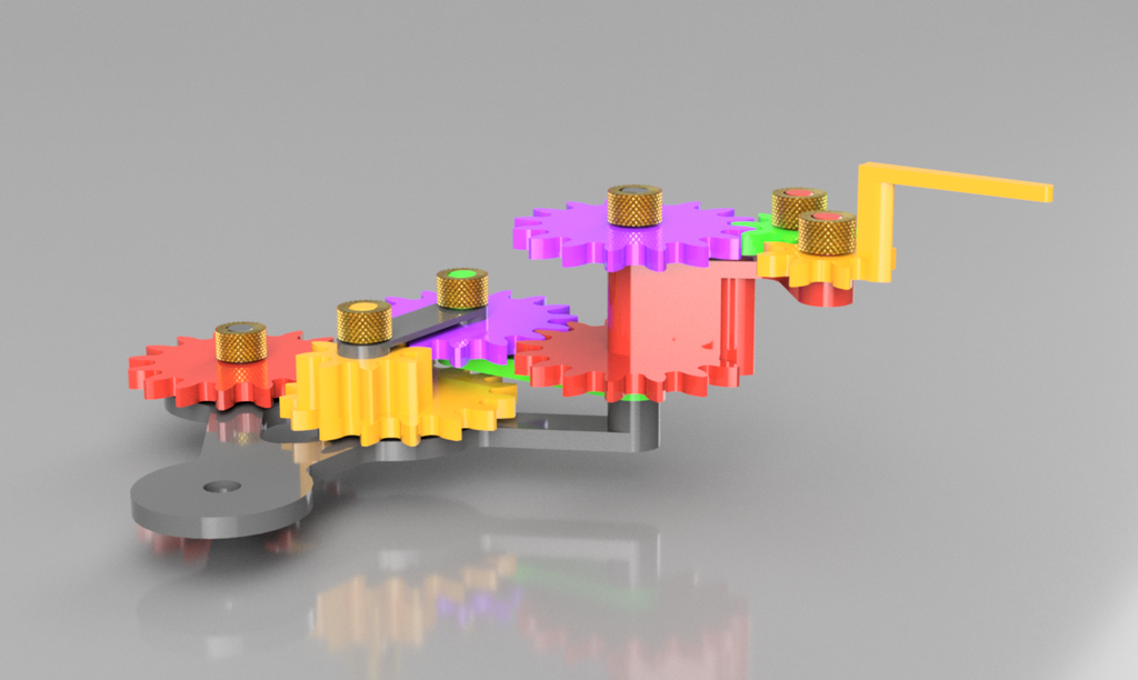 Fichier STL gratuit Mécanisme de cardan avec logement 💭 ・Design ...
