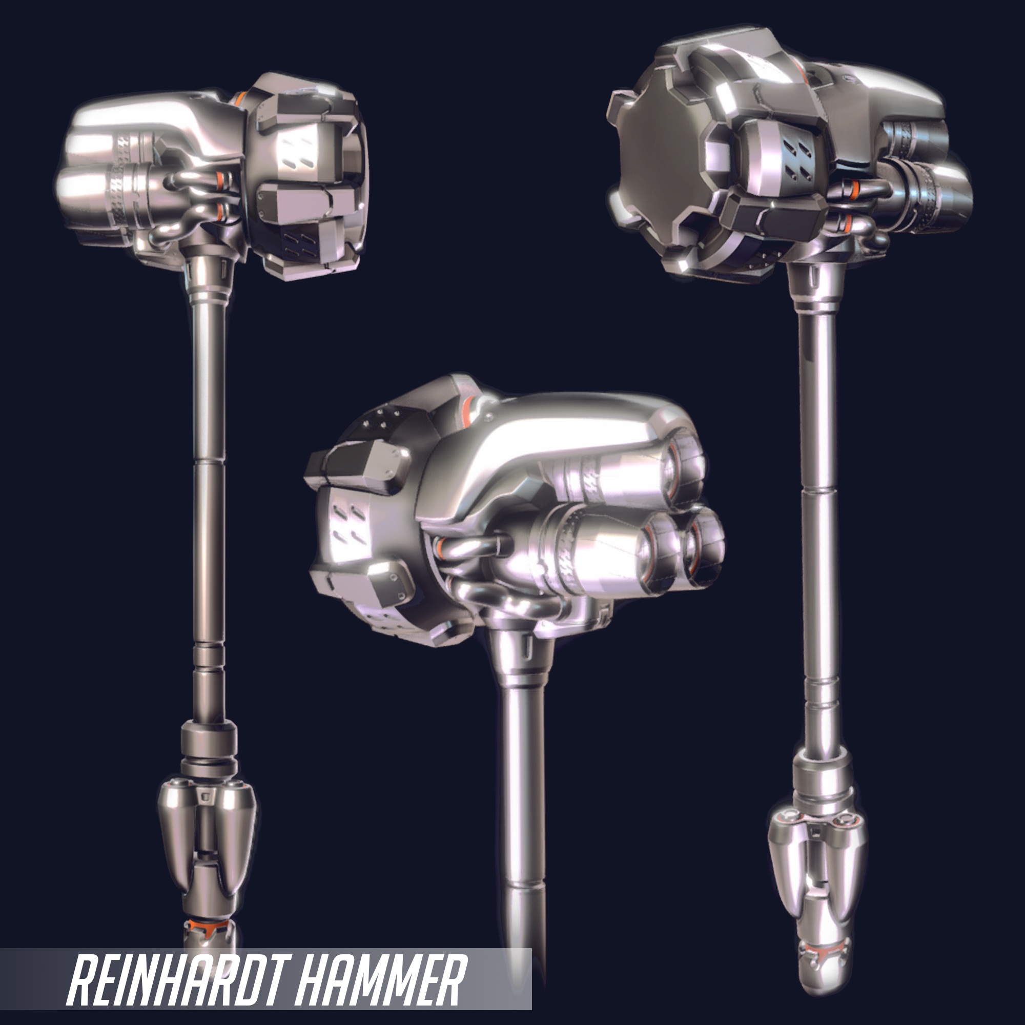 Archivo 3D Reinhardt Hammer 🔨 ・Plan para descargar y imprimir en 3D・Cults