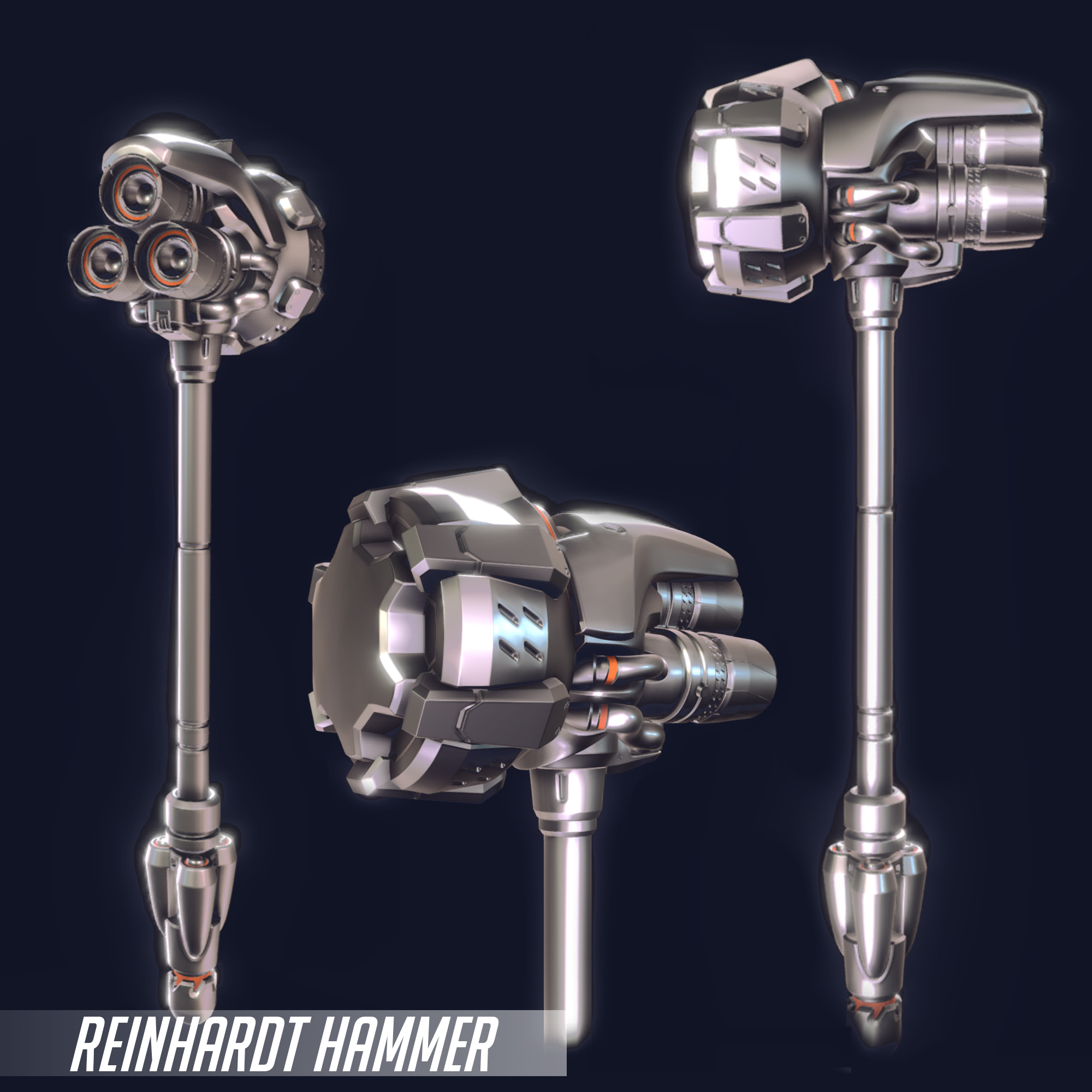 Archivo 3D Reinhardt Hammer 🔨 ・Plan para descargar y imprimir en 3D・Cults