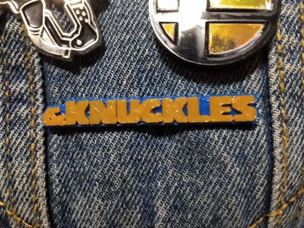 Free STL file And Knuckles Pin 🧷・Template to download and 3D print・Cults