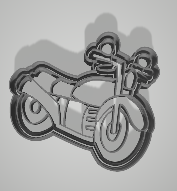 STL file Set of 5 Motorcycle cookie cutters Motorcycle cookie cutter 🏍️ ...
