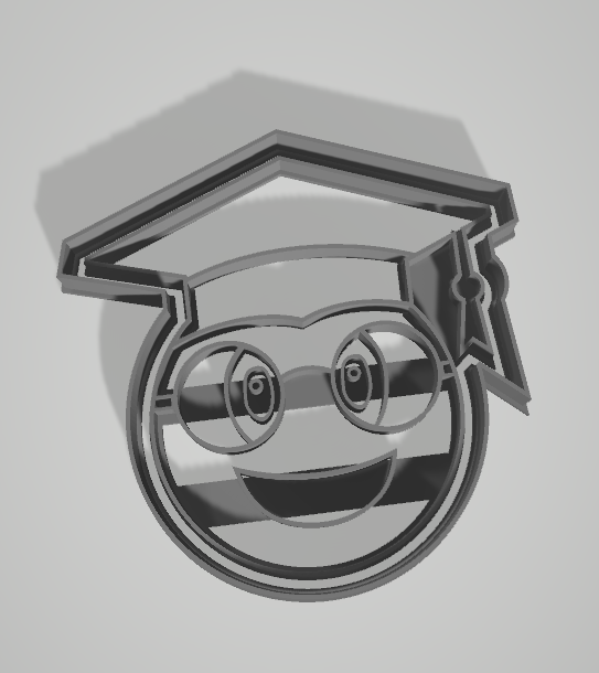 STL file Emoji Graduate Graduate Cookie Cutter 🍪 ・3D print object to ...