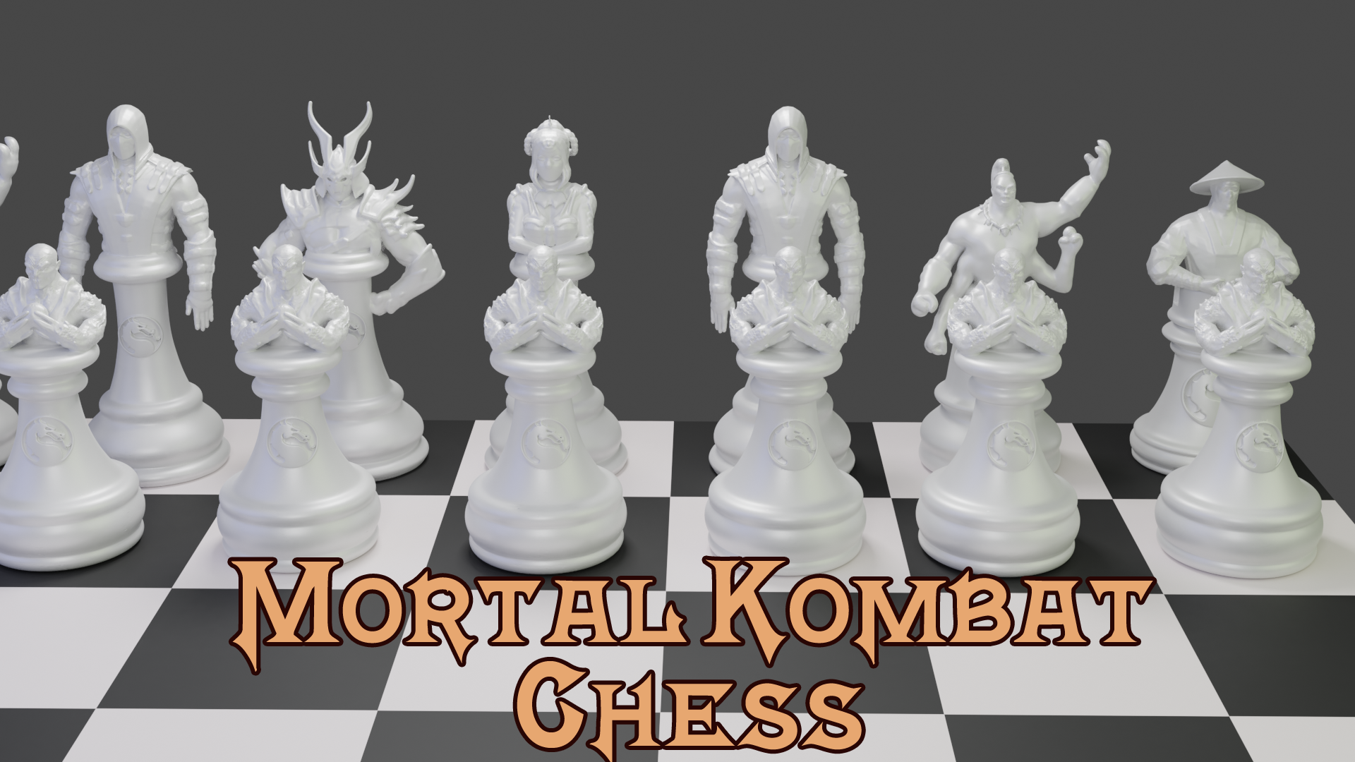 ♟️ Mortal kombat Chess・ STL File for ・Cults