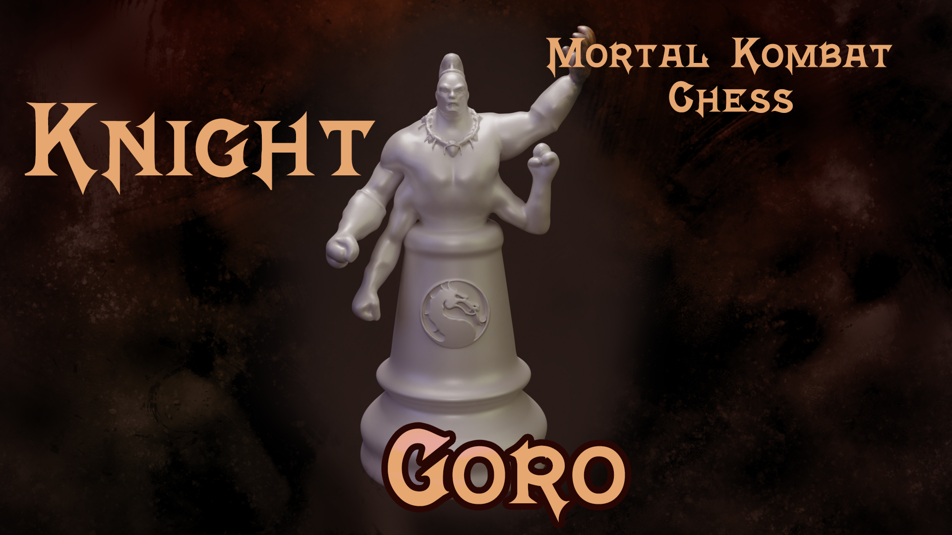 ♟️ Mortal kombat Chess・ STL File for ・Cults