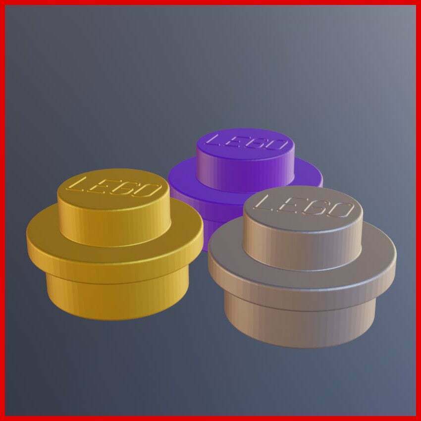 🎨 Large Lego Stud・Free STL File for ・Cults