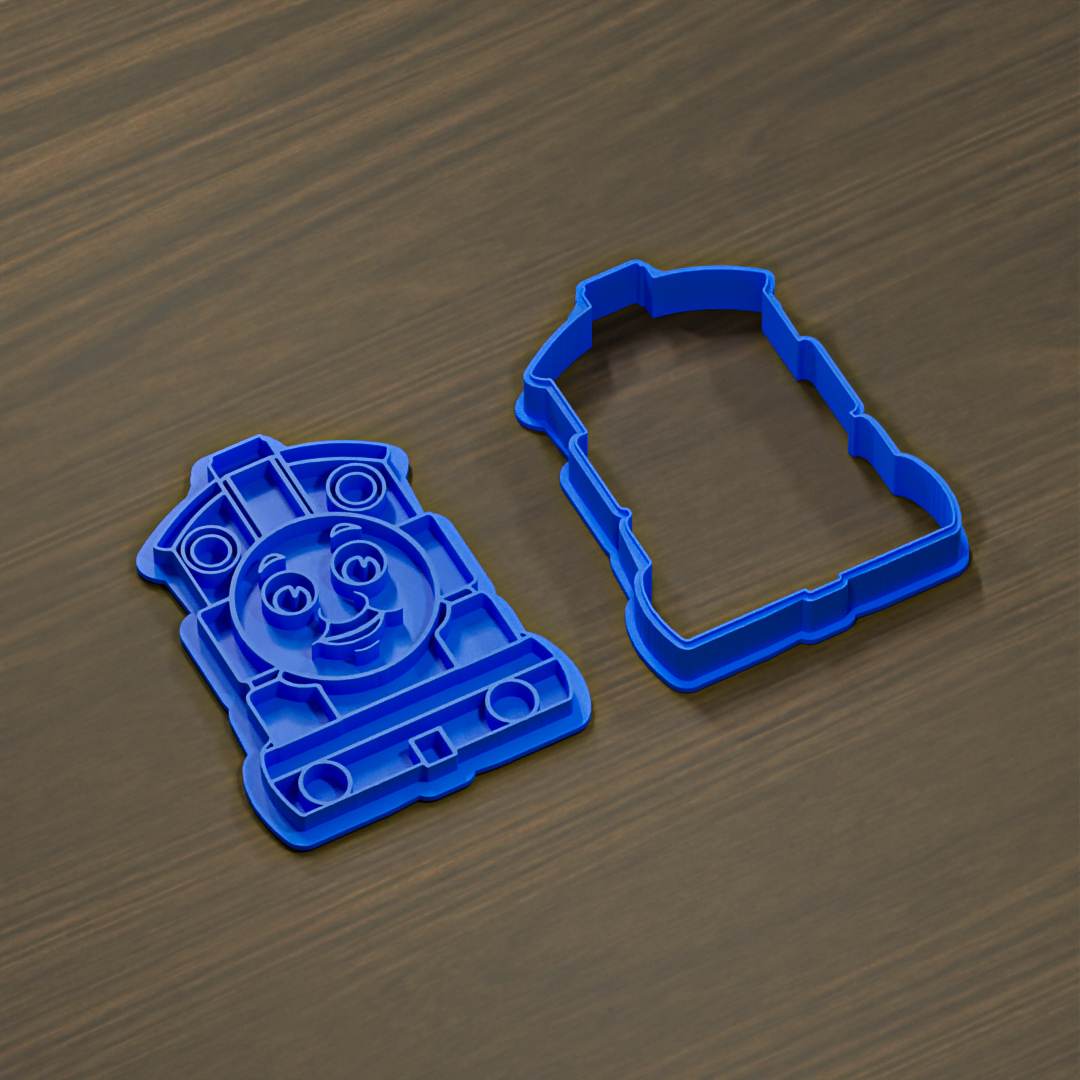 STL file Thomas The Tank Engine Cookie Cutter & Stamp 🪖 ・3D printer ...