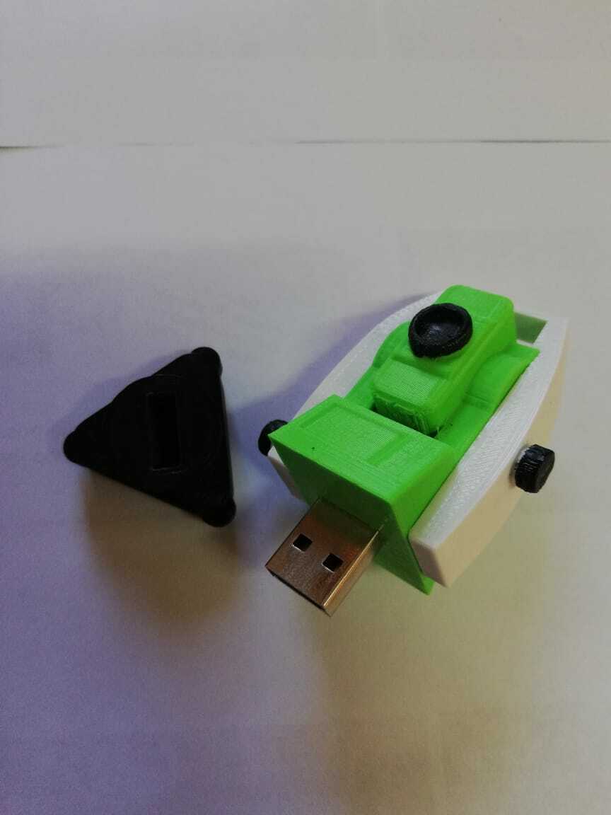 STL file USB flash drive type Leica Total Station 💾 ・Model to download ...