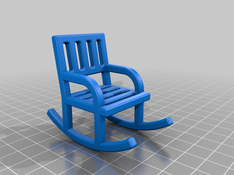 🪑 Rocking chair・Free STL File for 3D printing・Cults