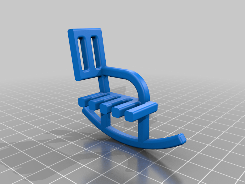 🪑 Rocking chair・Free STL File for 3D printing・Cults
