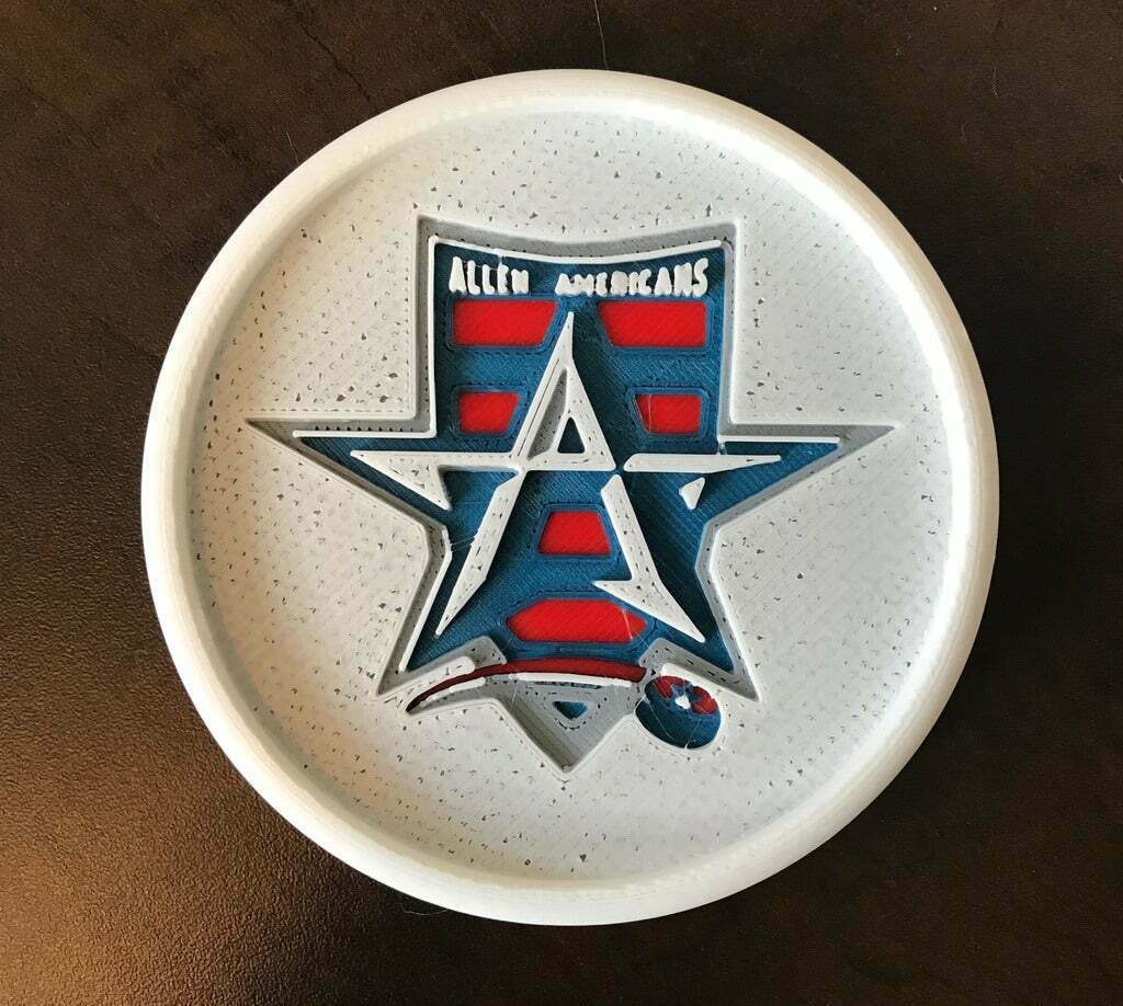 Free OBJ file Allen Americans Hockey Coaster 🏒・Model to download and 3D ...