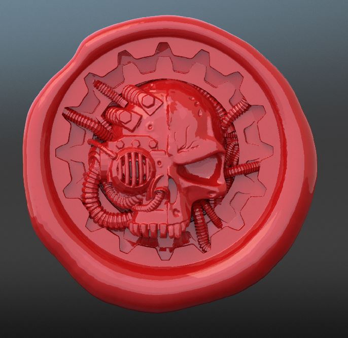 🦭 seal of purity Omnissiah or Deus Mechanicus・ STL File for 3D printing・Cults