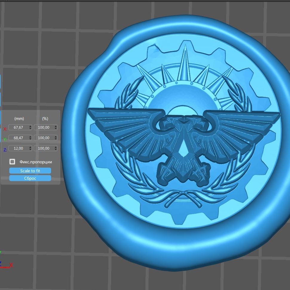 🦭 Purity seal for Imperial Guard 3D print model・ STL File for ・Cults