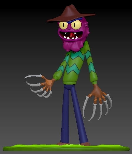 STL file Scary_Terry Rick and morty Страшный Тэрри 🎨 ・Model to download ...