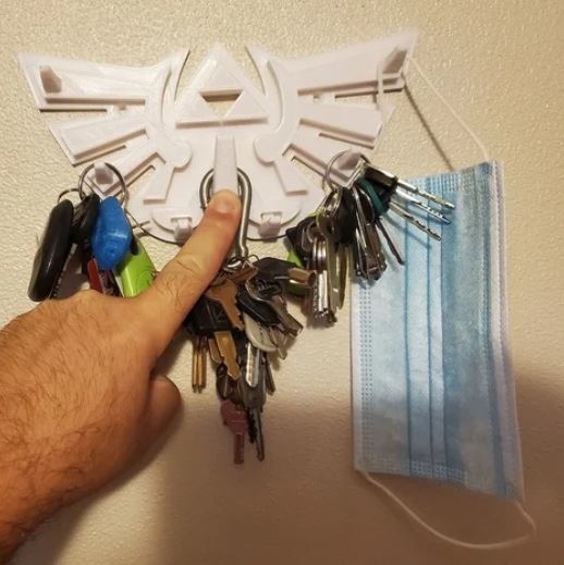 🔑 Zelda Key Holder Wall Rack REMIX・Free STL File for ・Cults