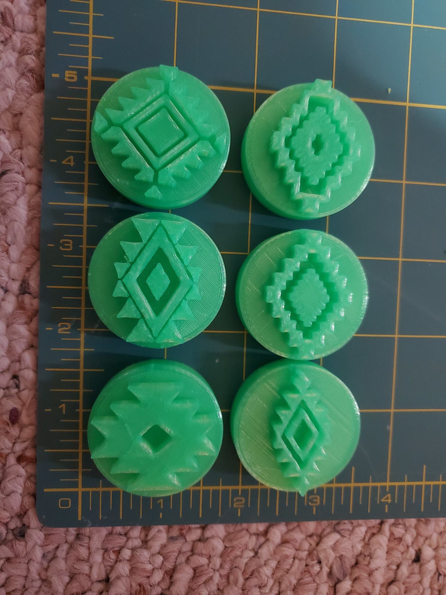 STL file Native American Design Elements Stamps for Clay or Play-Doh ...