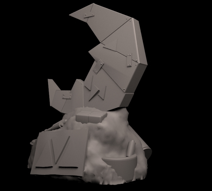 🌙 The Bad Moon Icon・ STL File for ・Cults