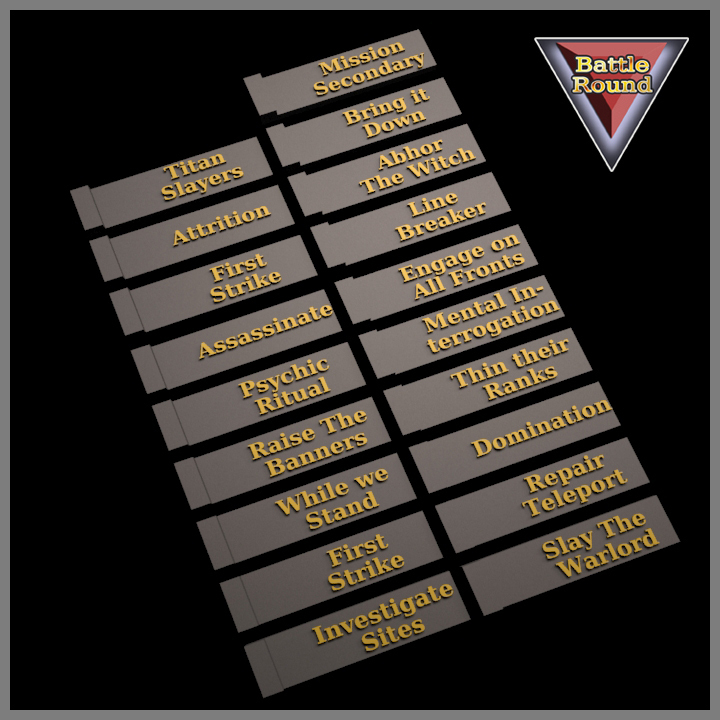 STL file BATTLE ROUND TRACKER, Updated! 40K, 9TH ED Gothic Tracker ⚔ ...