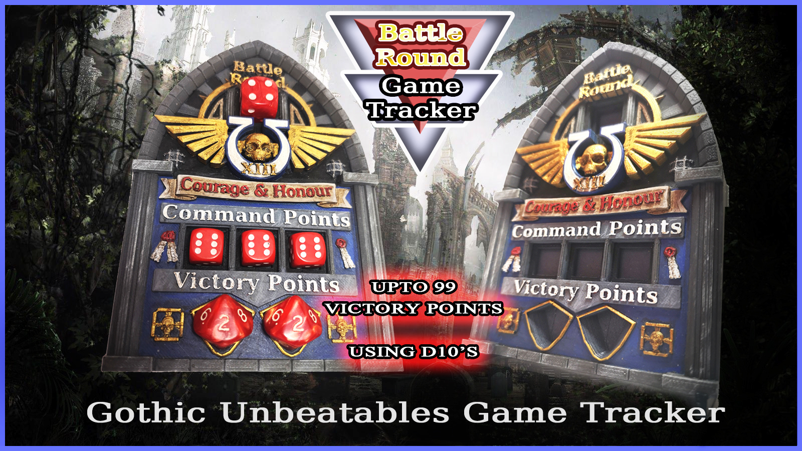 STL file Battle Round Tracker, New! 40k, 9th Edition, Warhammer 40000 🆕 ...