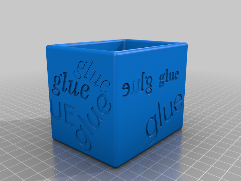 Free 3D file cube for pen pencil or glue 🖊️・3D printable model to ...