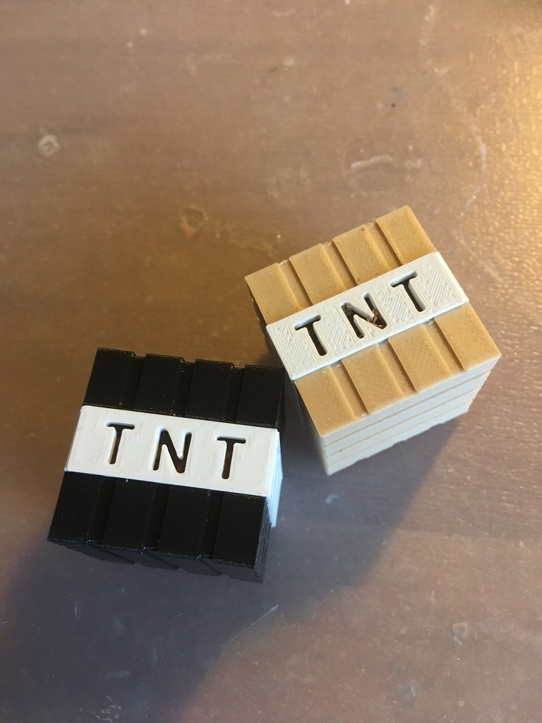 Free 3D file minecraft TNT 🎲 ・3D printer model to download・Cults