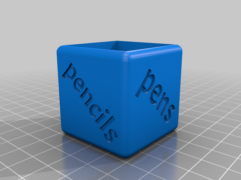 Free 3D file cube for pen pencil or glue 🖊️・3D printable model to ...