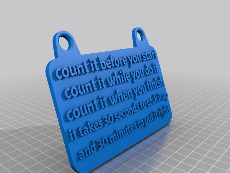 Free 3D file count it 🚩 ・Template to download and 3D print・Cults