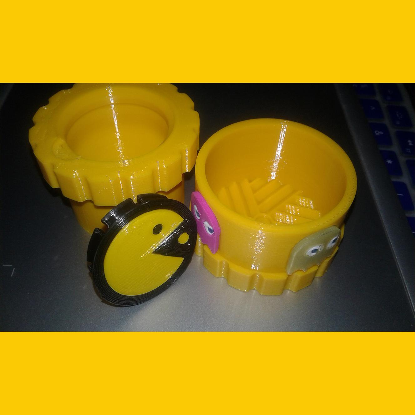 STL file Pacman Grinder 🕹️ ・3D printable design to download・Cults