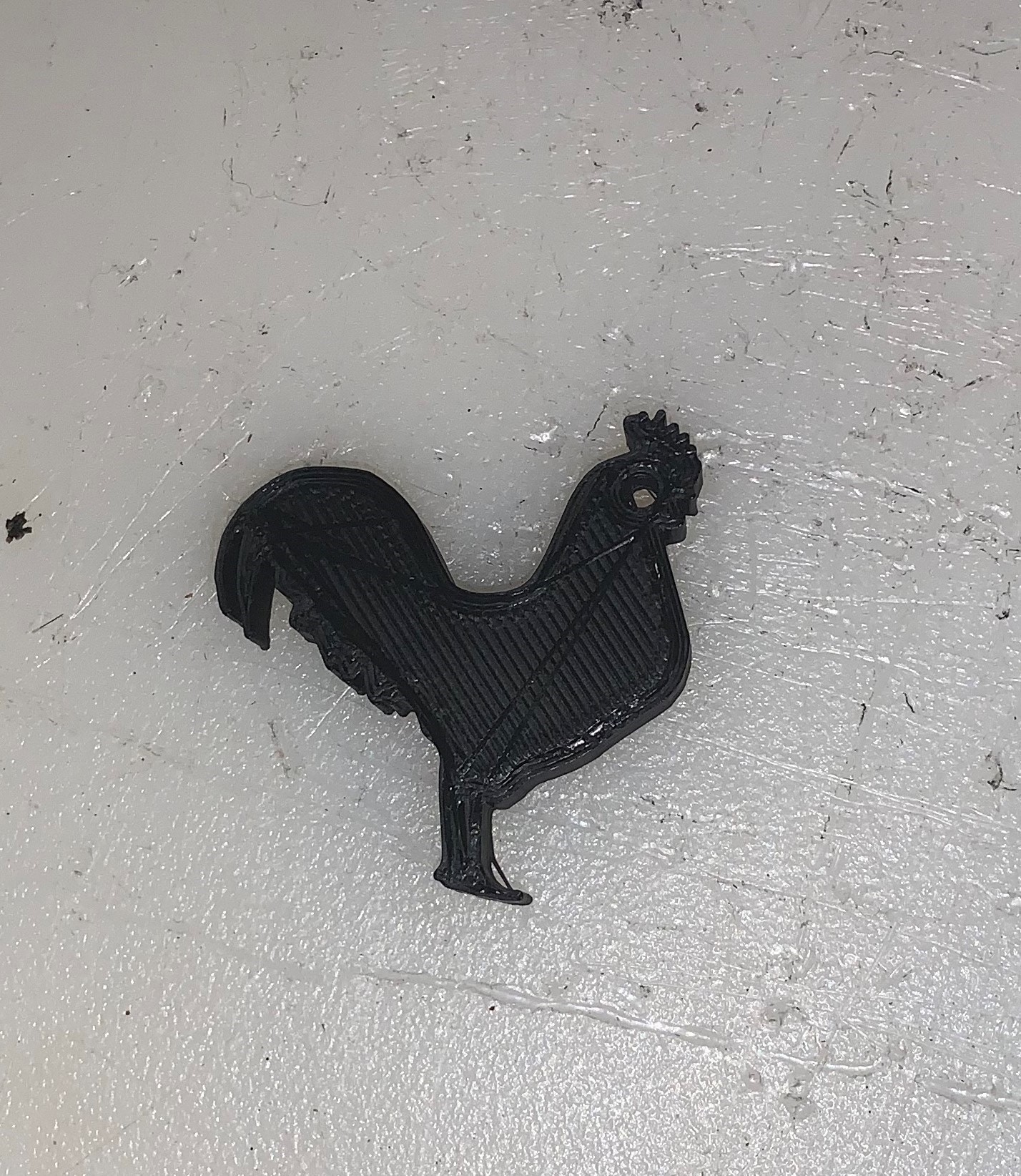 STL file Chicken Keychain 🐔 ・3D printer design to download・Cults