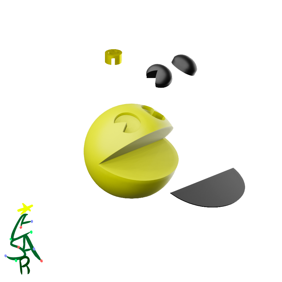 Archivo STL Esferas de Pacman / ornament 🎄 ・Idea de impresión 3D para ...
