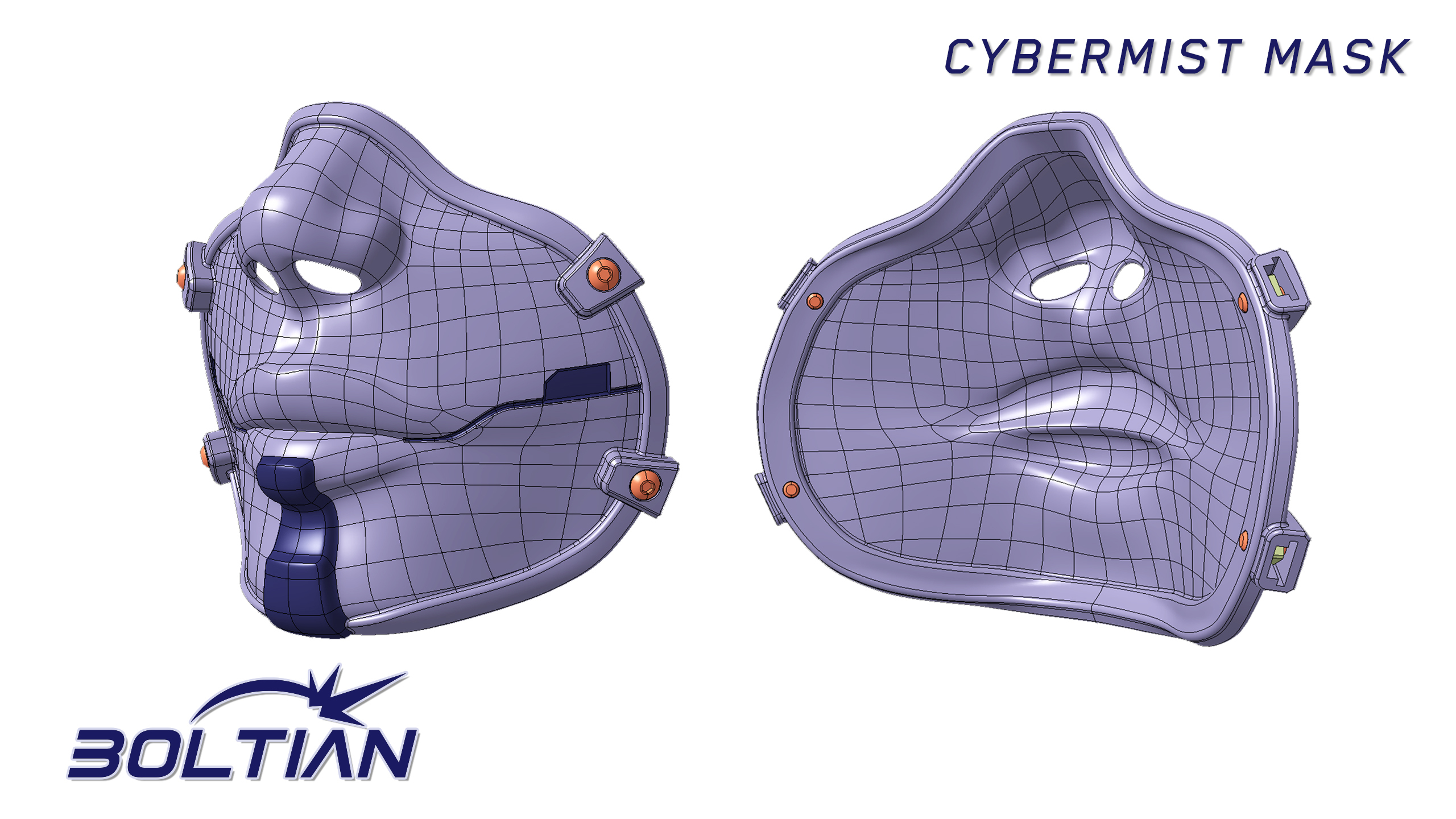 3D file CyberMist Mask 🔮・3D print design to download・Cults