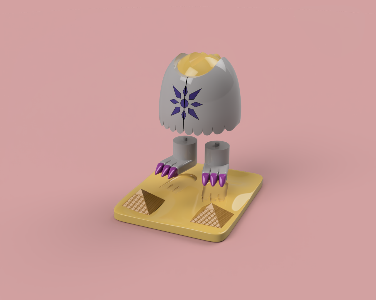 STL file DIGIHUEVO DE LA LUZ/ DIGIMENTAL OF LIGHT 🐉・3D printer model to ...