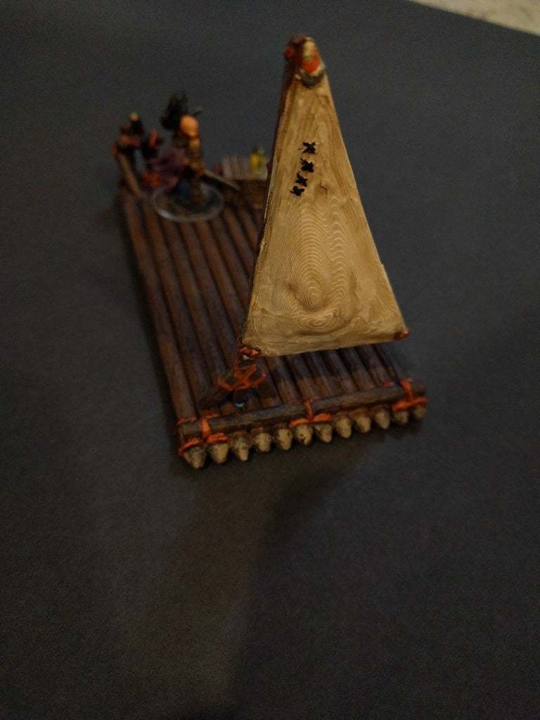 Free STL file Sail and Mast for Raft - 28mm gaming ⛵ ・3D printing idea ...