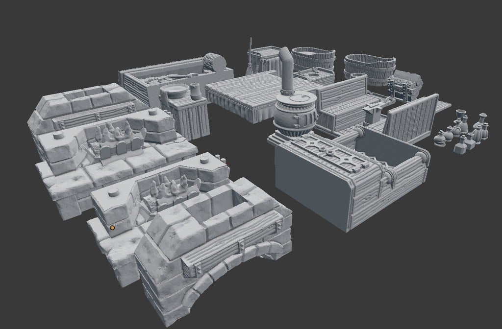 🎲 Inn & Tavern Items - Set 1 - 28mm gaming - Sample Items・Free STL File ...