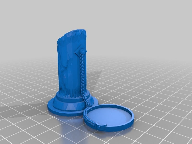 Free STL file Column w/ Prisoner Manacles & Spot for Mini - 28mm gaming ...