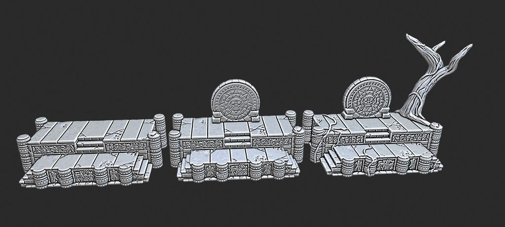 🕍 OpenForge - Place of Power - Overgrown Temple Dais・Free STL File for ...