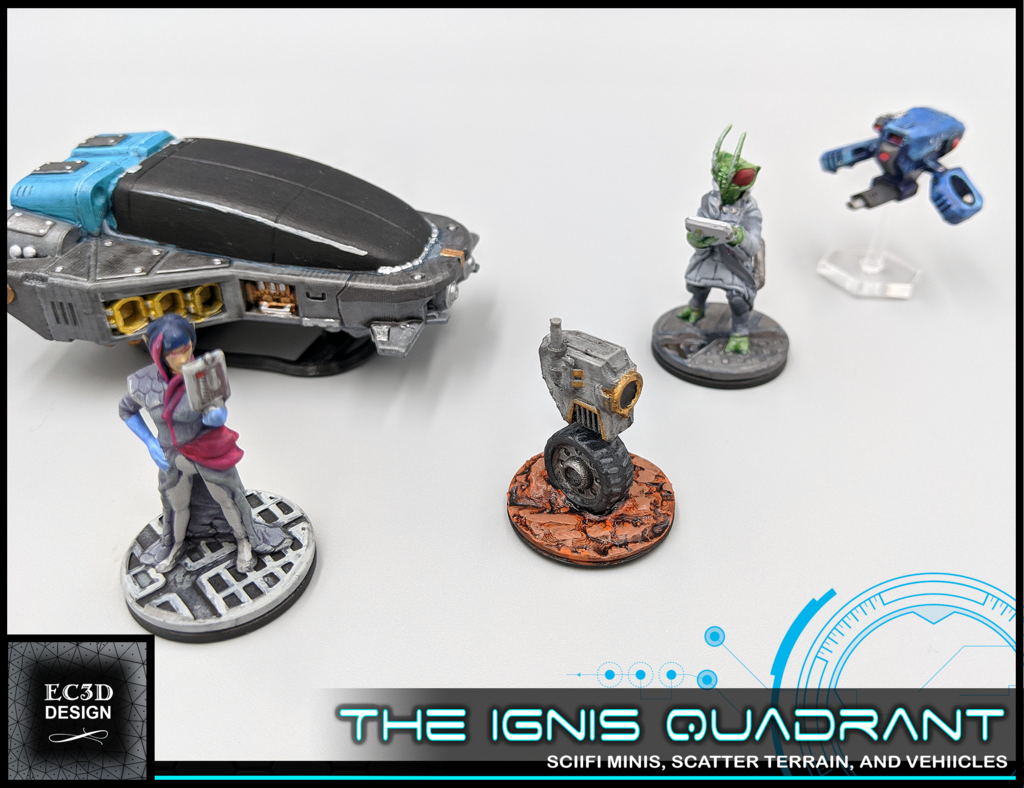 🤖 EC-025 Recon Bot - 28-32mm gaming・Free STL File for ・Cults