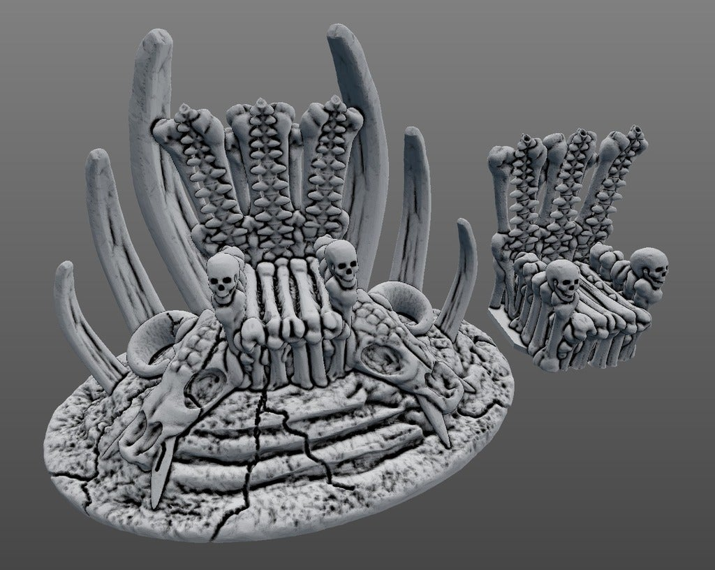 🎲 Boneyard Scatter - 28mm Gaming - Sample Item・Free STL File for ・Cults