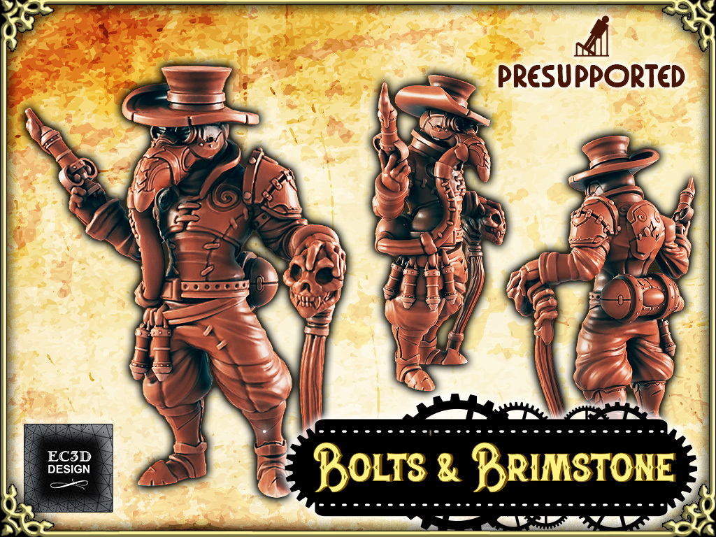 🩺 Plague Doctor [BOLTS AND BRIMSTONE]・Free 3D File for ・Cults