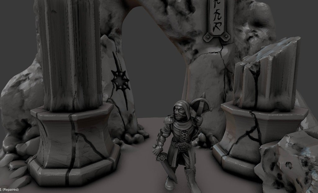 🦸 OpenForge - Cavern Entrance Set Piece・Free STL File for ・Cults