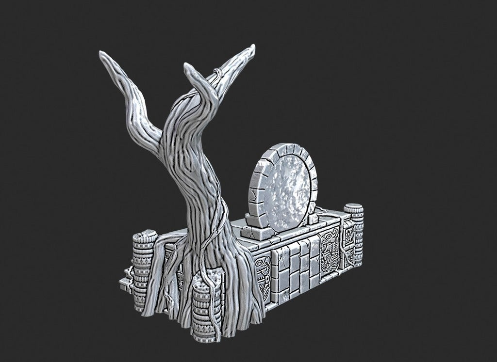 🕍 OpenForge - Place of Power - Overgrown Temple Dais・Free STL File for ...