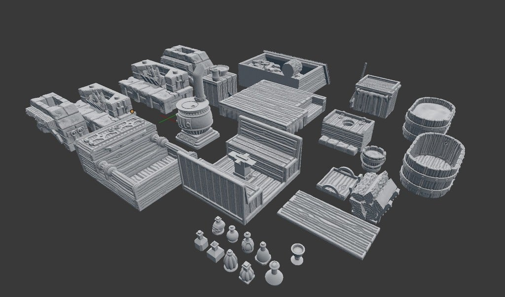 🎲 Inn & Tavern Items - Set 1 - 28mm gaming - Sample Items・Free STL File ...