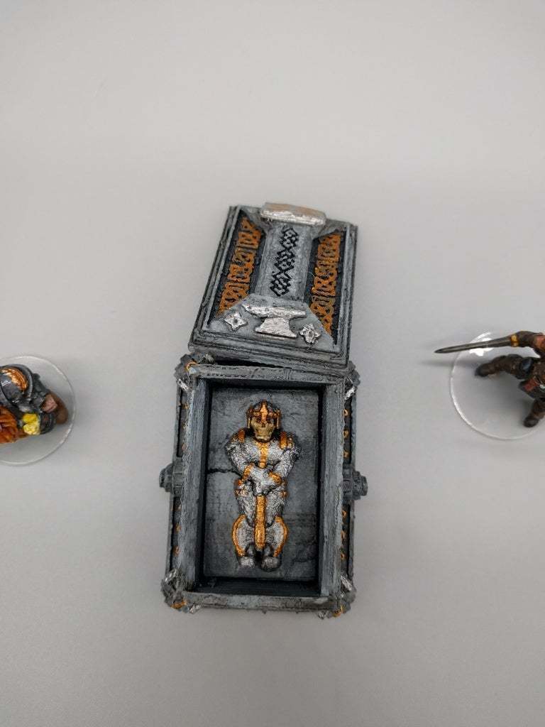 🇪🇬 OpenForge - Dwarven King's Sarcophagus・Free STL File for ・Cults