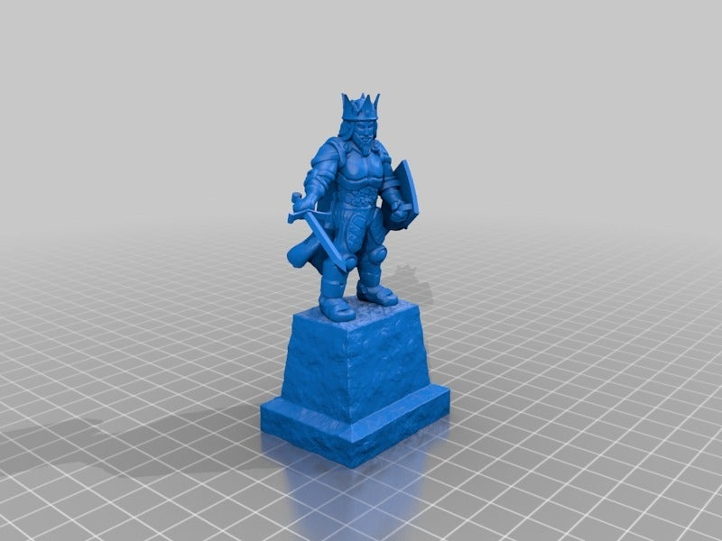 🤴 28mm King Statue・Free STL File for ・Cults