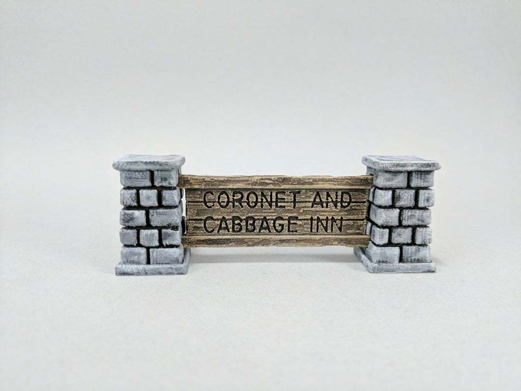 🪵 28mm Stone and Wood Fence・Free STL File for ・Cults