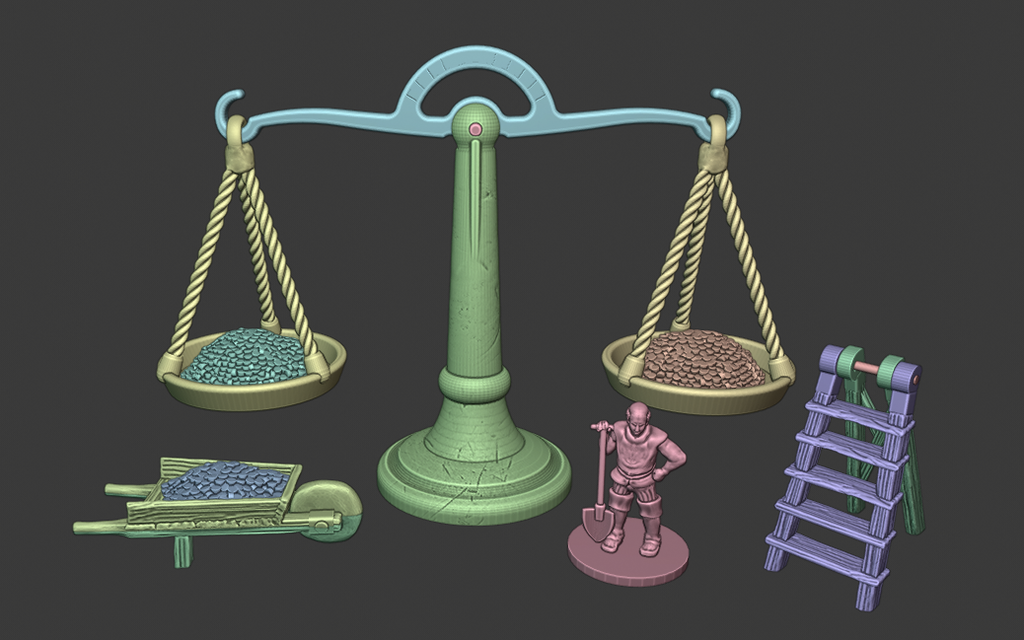 🪜 28mm Treasure Scale・Free STL File for ・Cults